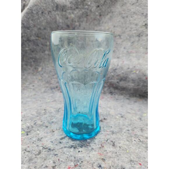Coca Cola | Dining | Coca Cola Aqua Light Blue Vintage 6 Tall Glass ...